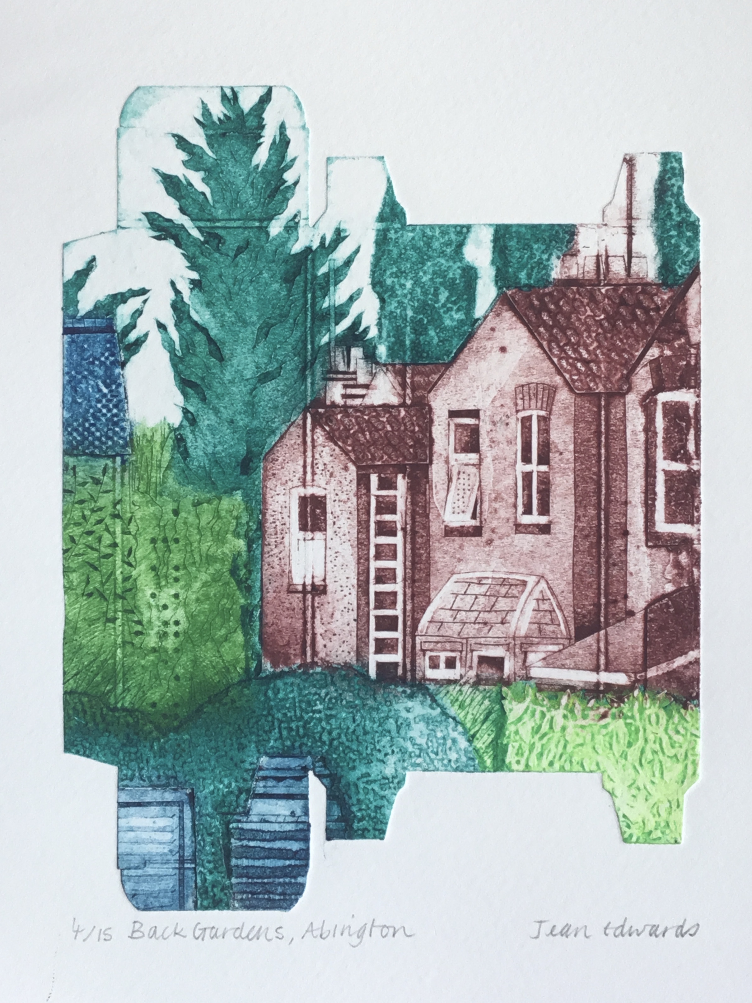 Collagraph Prints | Jean a drawing a day