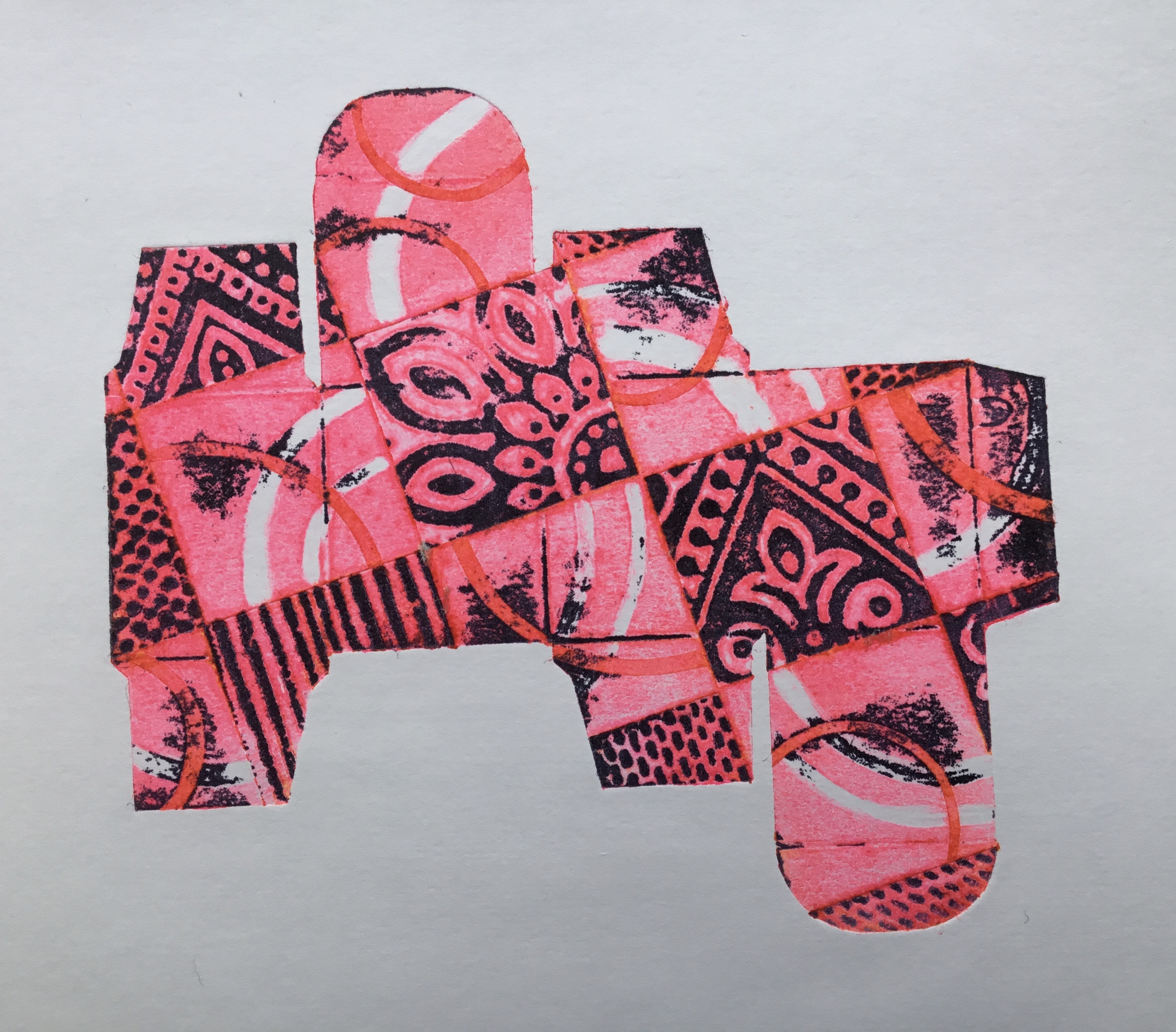 Collagraph Prints | Jean a drawing a day